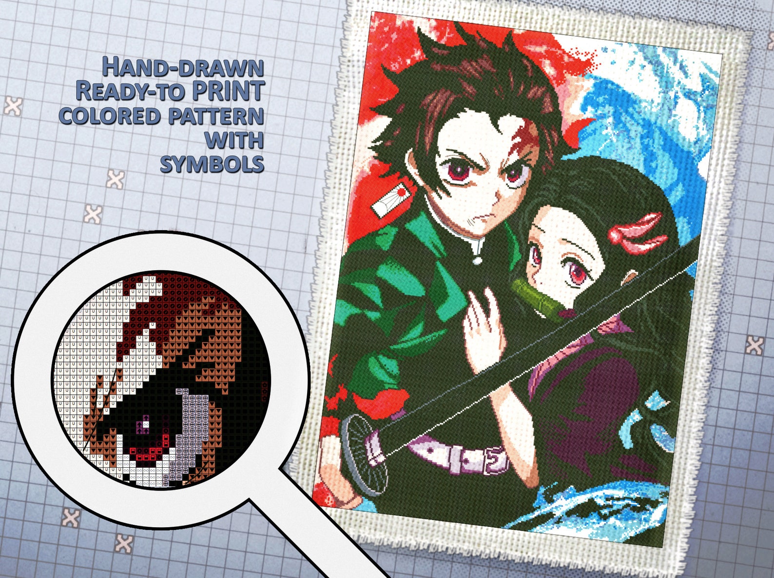 Anime Embroidery Cross Stitch Pattern - Etsy