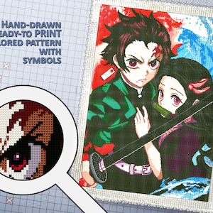 Anime Embroidery Cross Stitch Pattern - Etsy