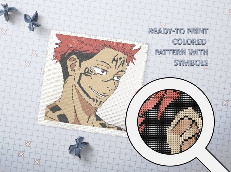 Anime Cross Stitch Embroidery Pattern - Etsy