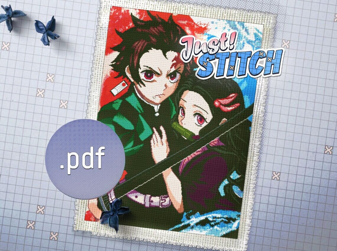 Anime Embroidery Cross Stitch Pattern - Etsy