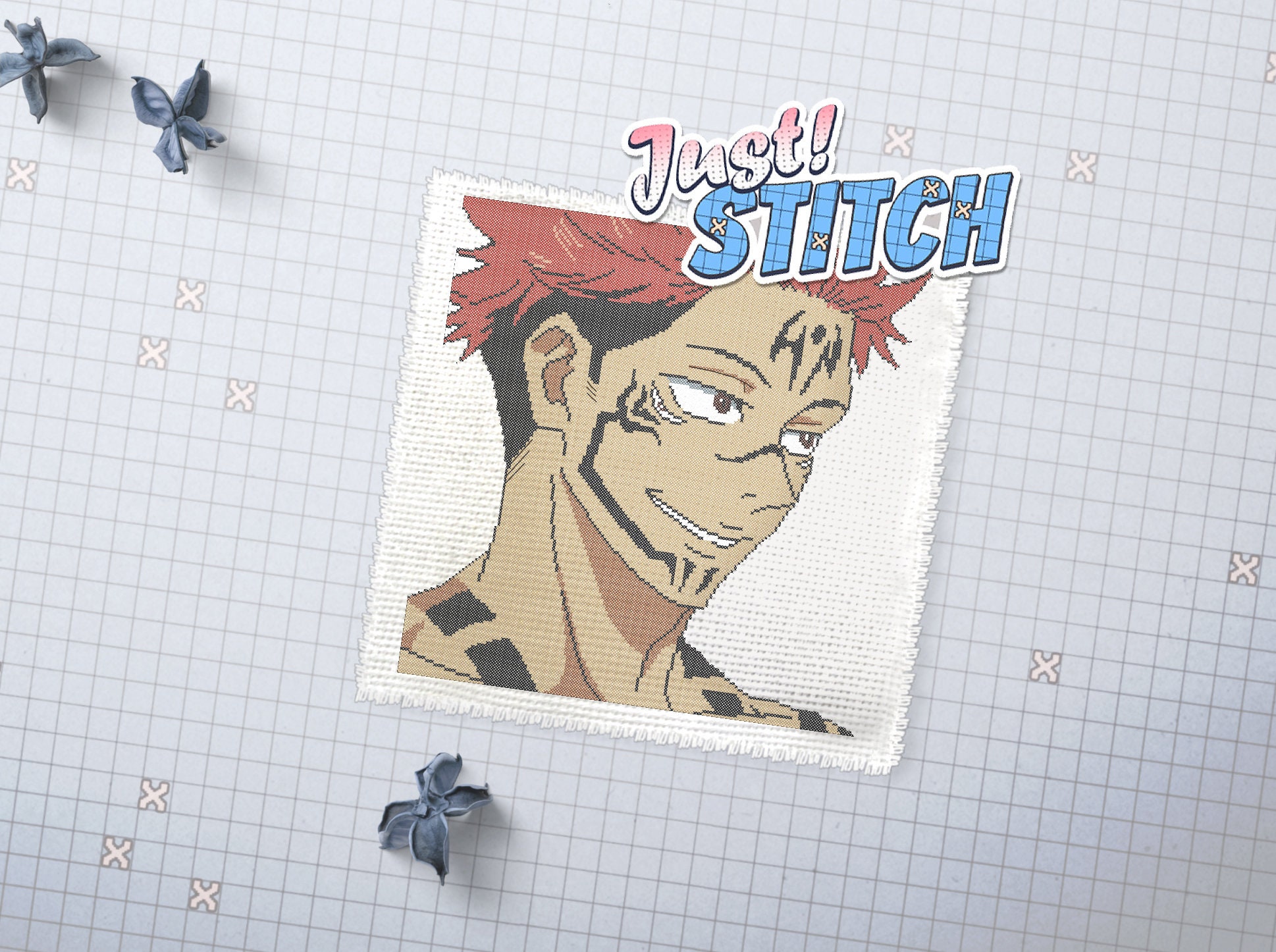 Anime Cross Stitch Embroidery Pattern - Etsy
