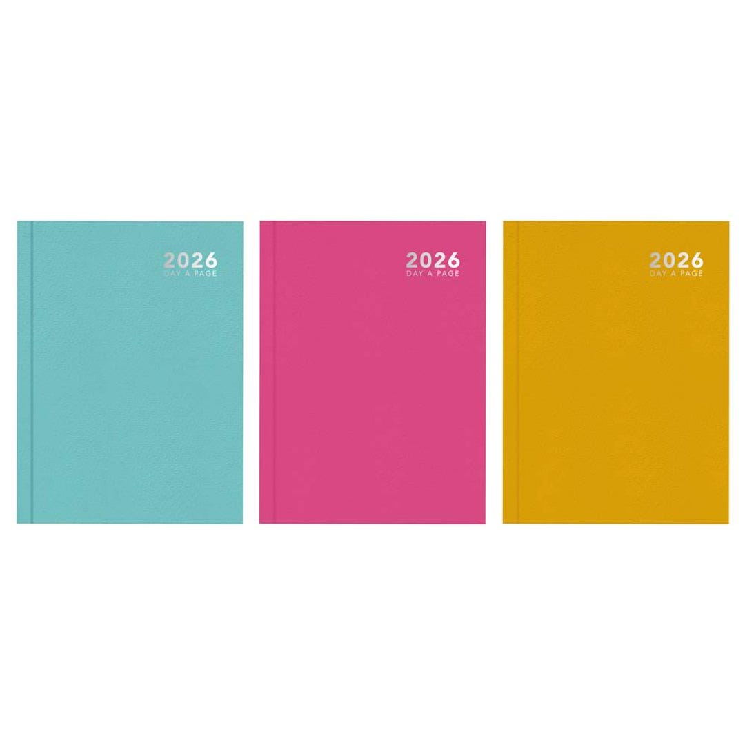 2026 Diary A4 Bright Week to View Hardcover Diary Planner Organizer ...