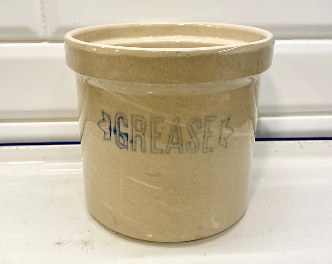 Vintage Stoneware Grease Crock, Vintage Planter, Vintage Pottery - Etsy