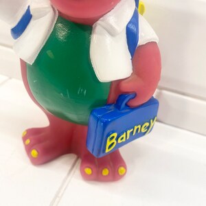 Vintage Barney and Friends PVC Plastic Piggy Bank, Vintage Barney Bank ...