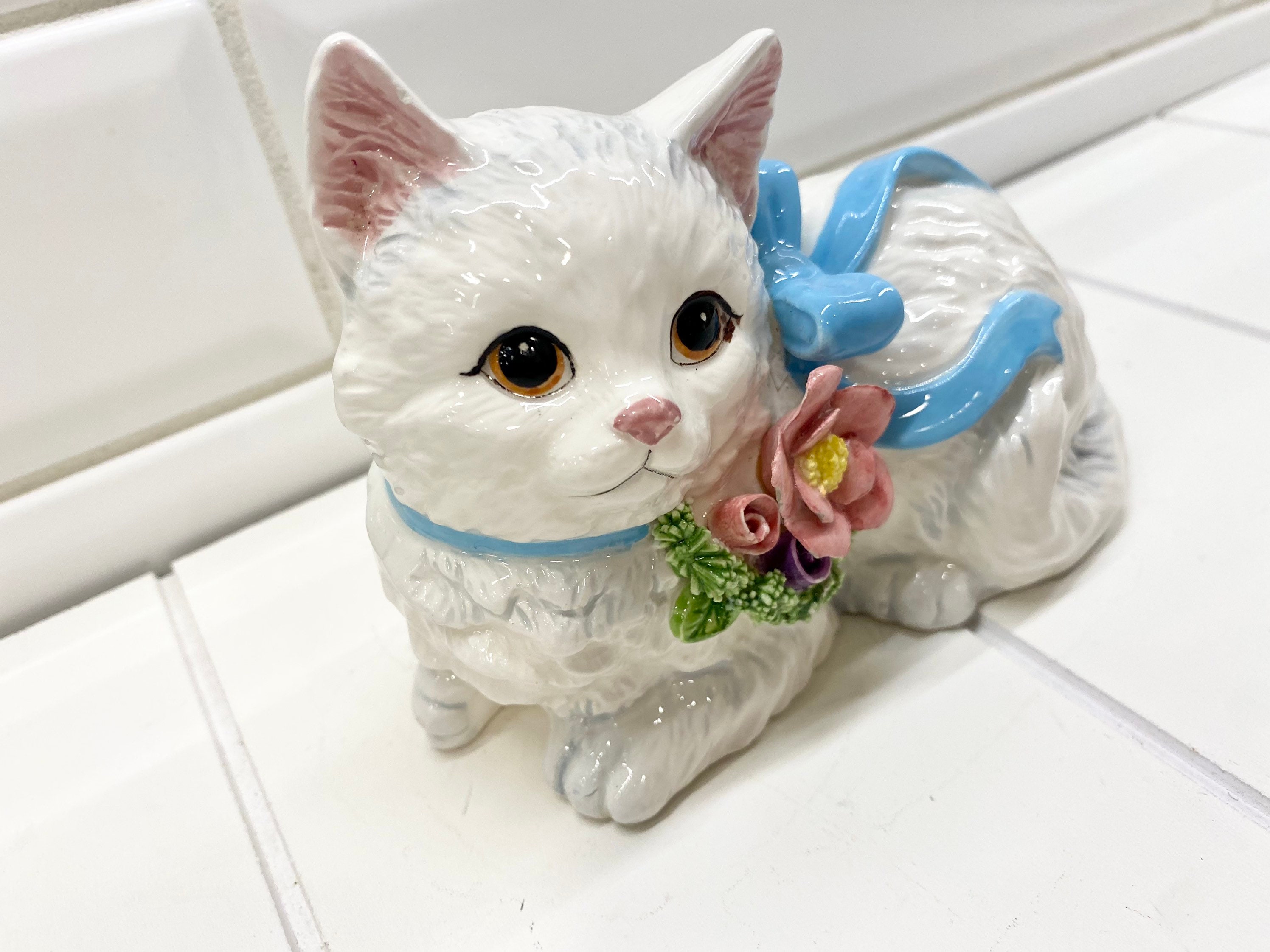 Vintage Lefton Ceramic Cat Kitschy Cat Decor Vintage Cat | Etsy