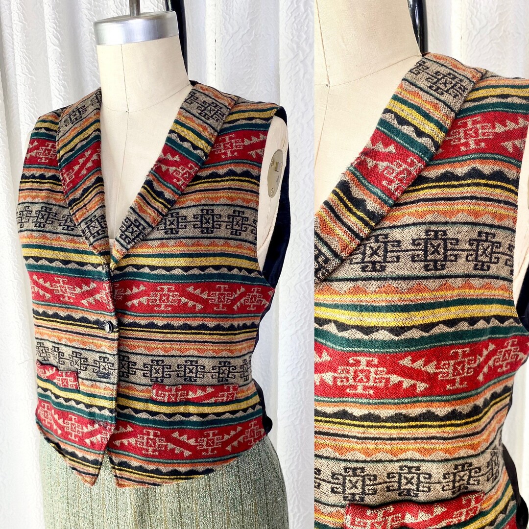 Vintage Knockabouts by Pendleton 100% Wool Tribal Western Vest, Vintage Academia, Vintage ...