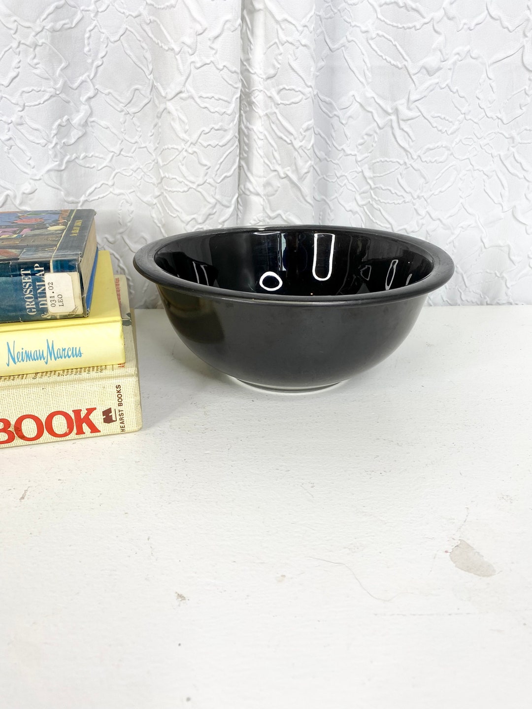 Vintage Pyrex Black Glass Nesting Bowl, 1.5L, 323, Black Pyrex Bowl ...