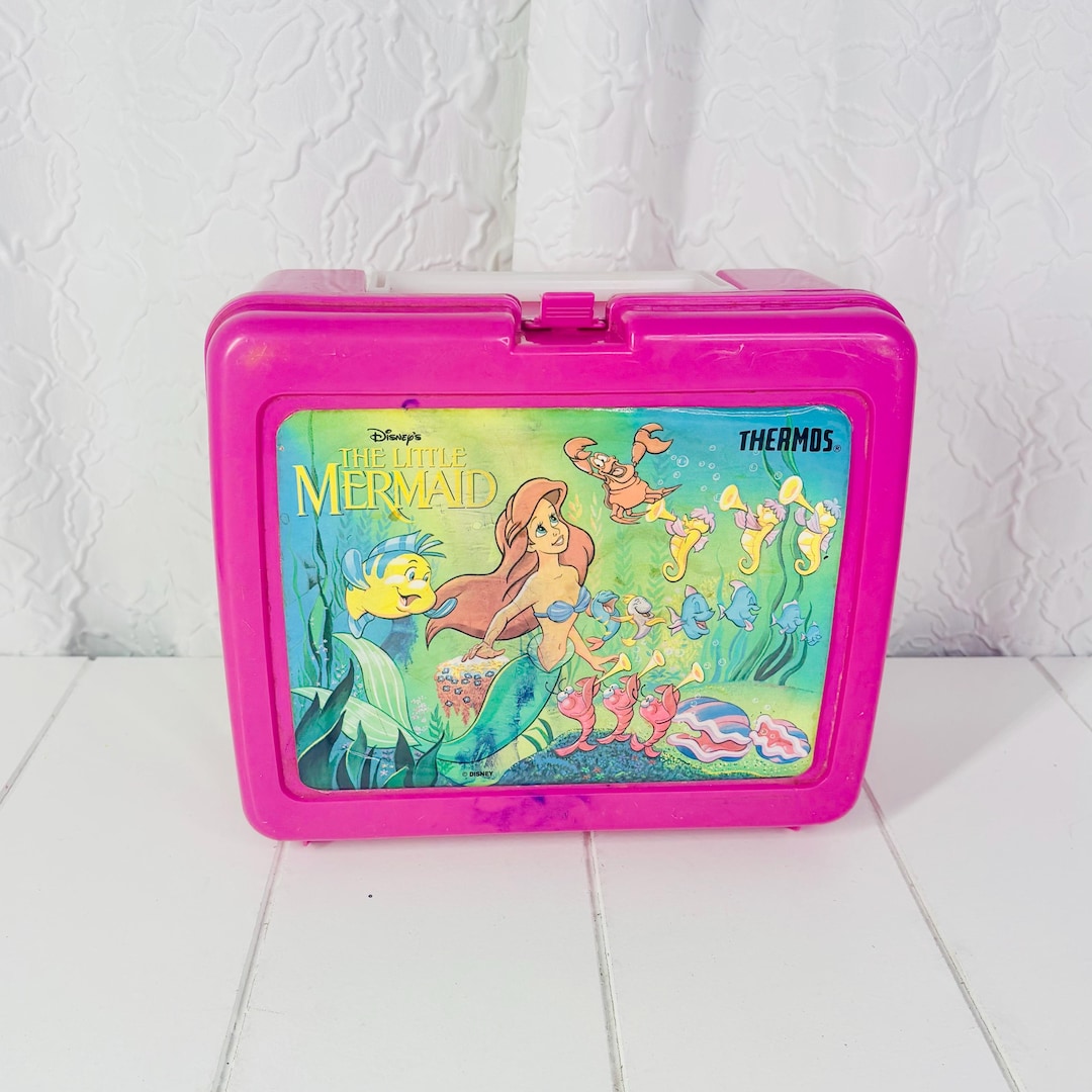 Vintage Thermos Little Mermaid Lunch Box, Vintage Little Mermaid ...