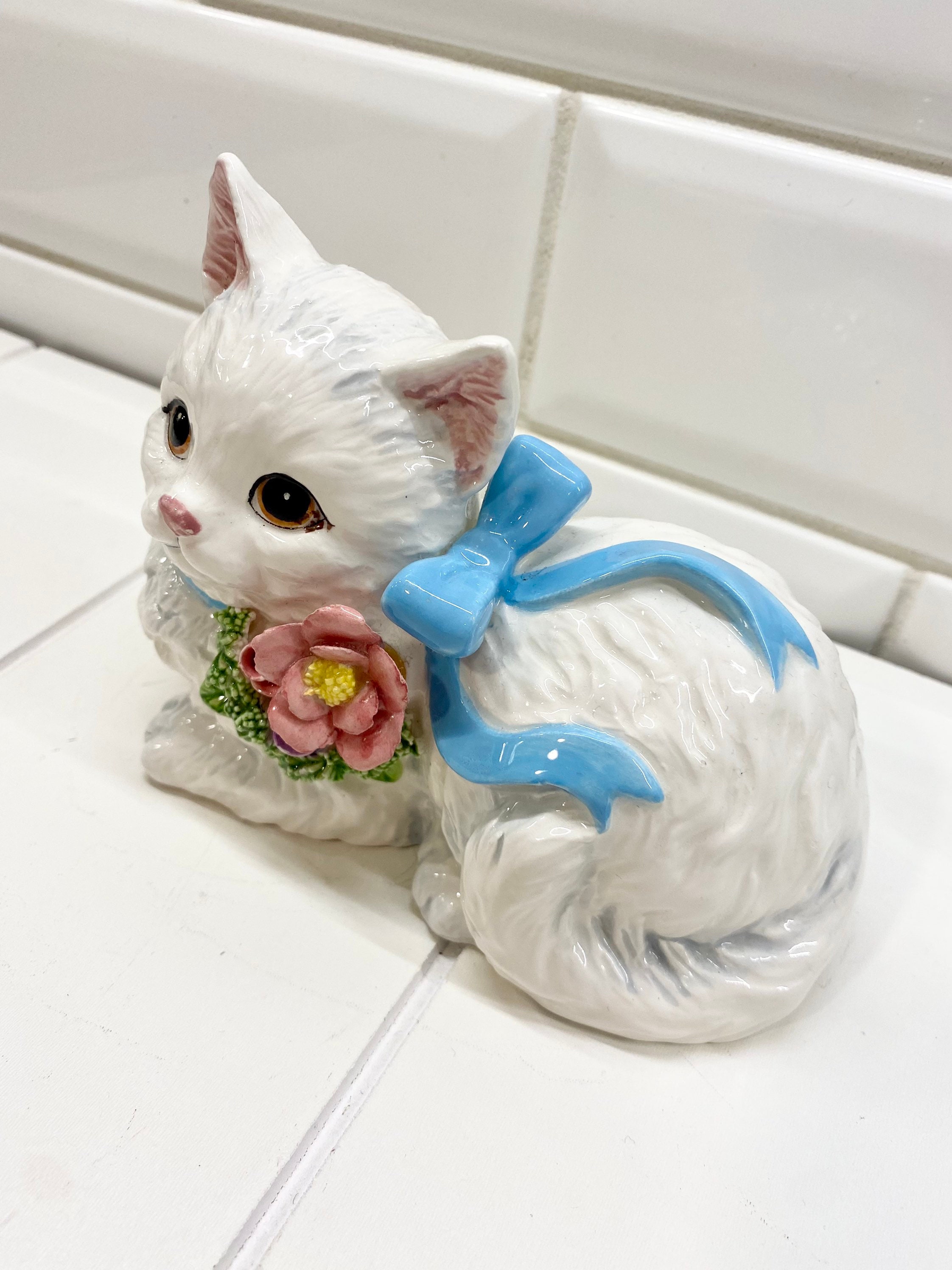 Vintage Lefton Ceramic Cat Kitschy Cat Decor Vintage Cat | Etsy