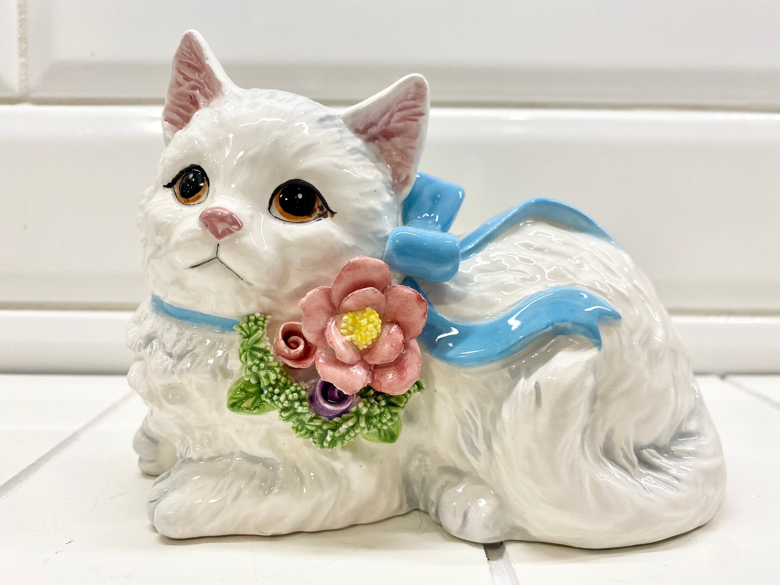 Vintage Lefton Ceramic Cat Kitschy Cat Decor Vintage Cat | Etsy