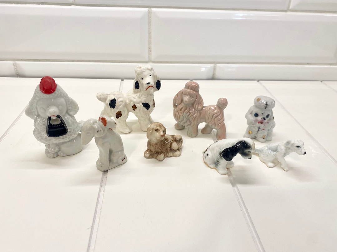 Vintage Made in Japan Ceramic Dog Knick Knacks, Vintage Dog Collectible ...
