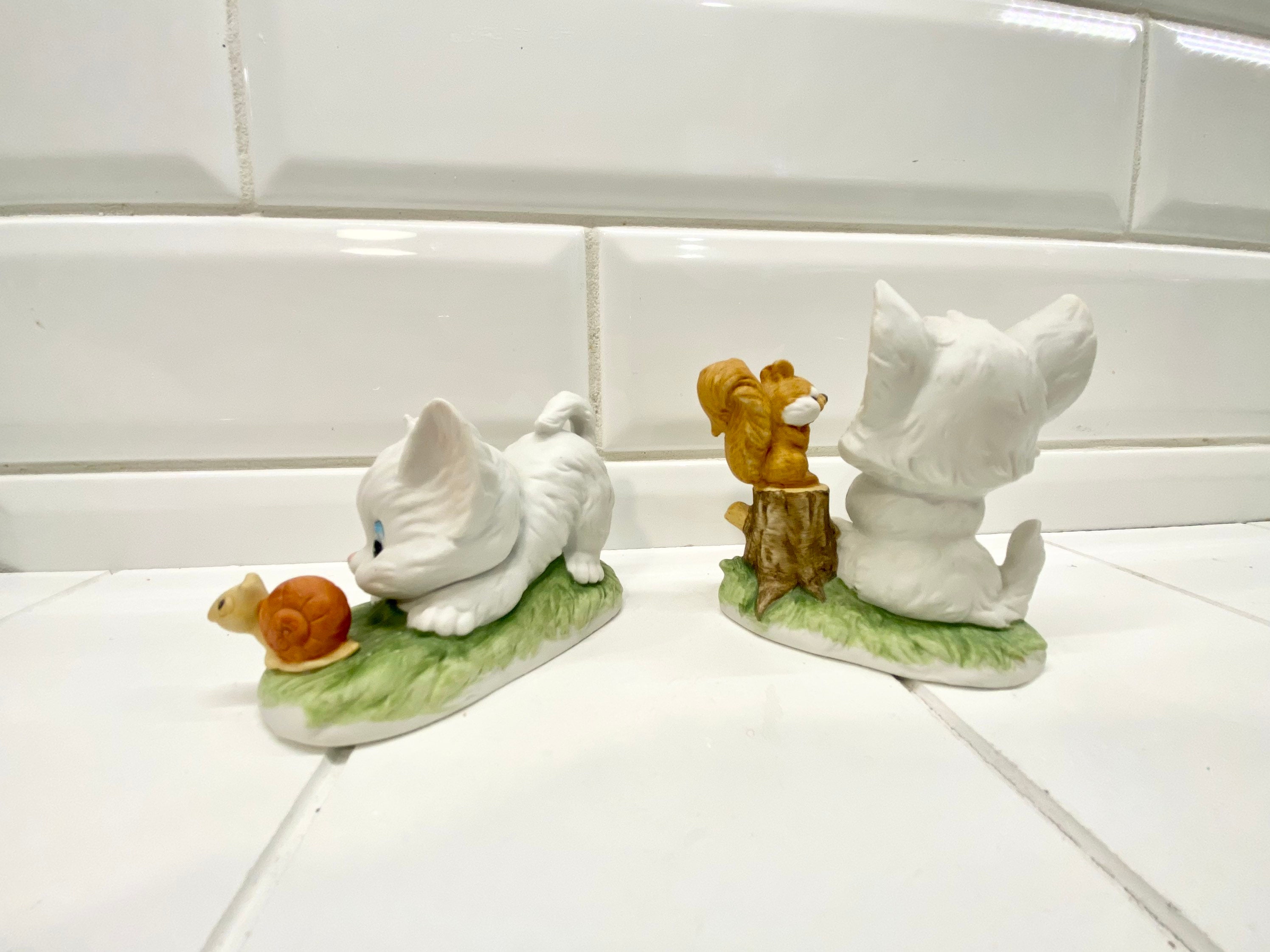 Vintage Lefton Ceramic Cat Figurines, Hand-painted Kitschy Decor - Etsy