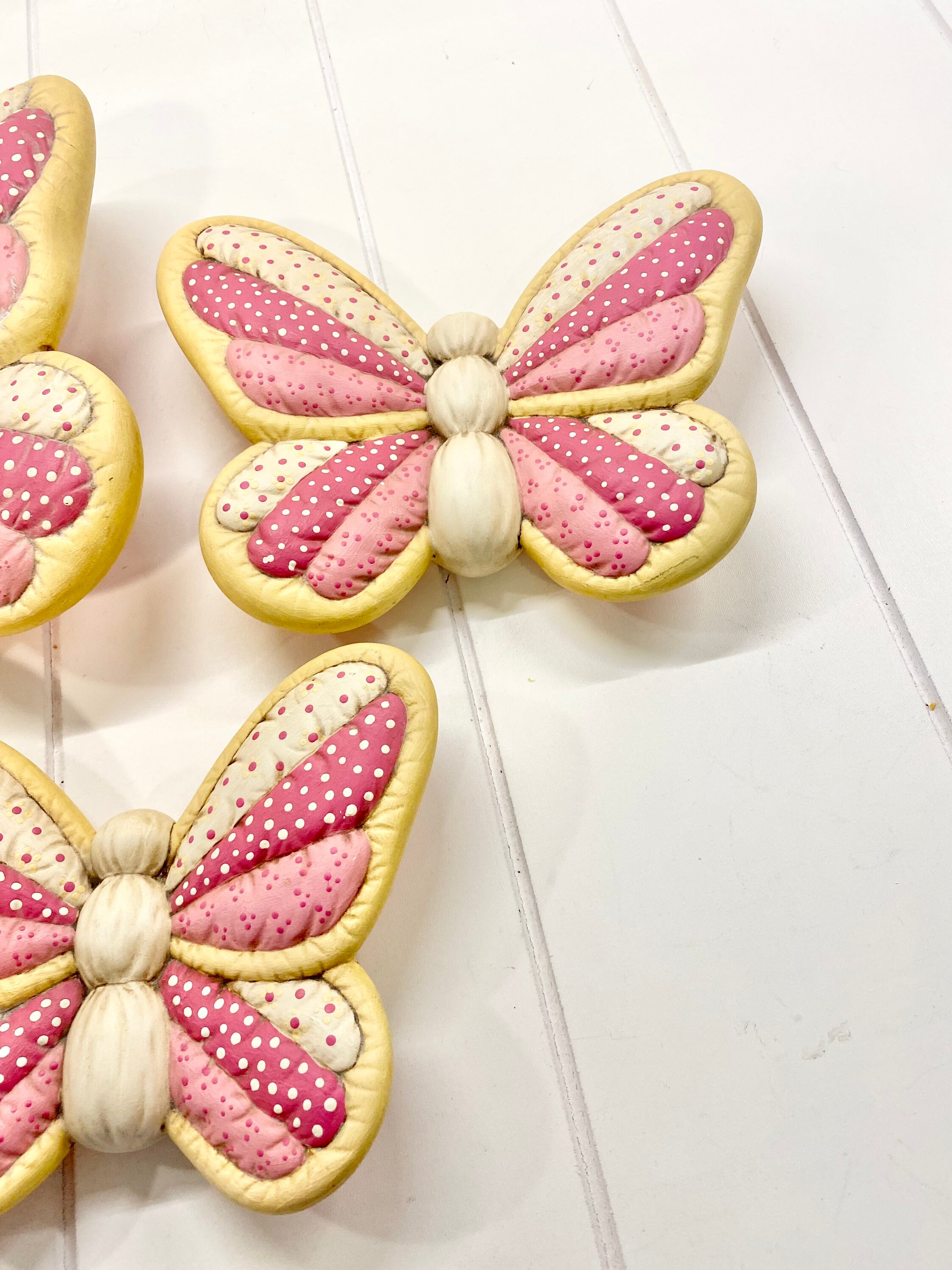 Vintage Ceramic Butterfly Wall Art, Vintage Butterfly Decor, Vintage ...