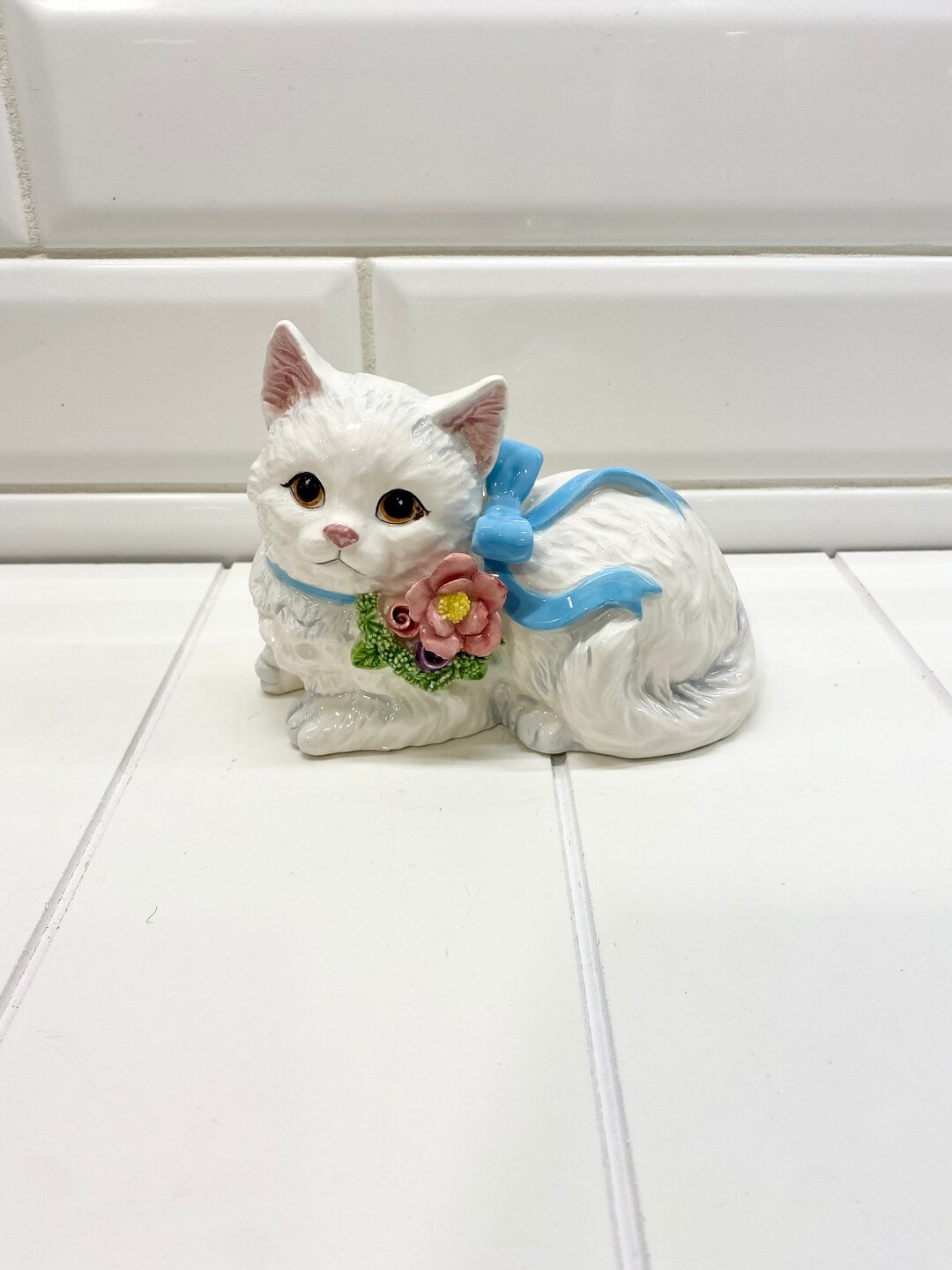 Vintage Lefton Ceramic Cat Kitschy Cat Decor Vintage Cat - Etsy