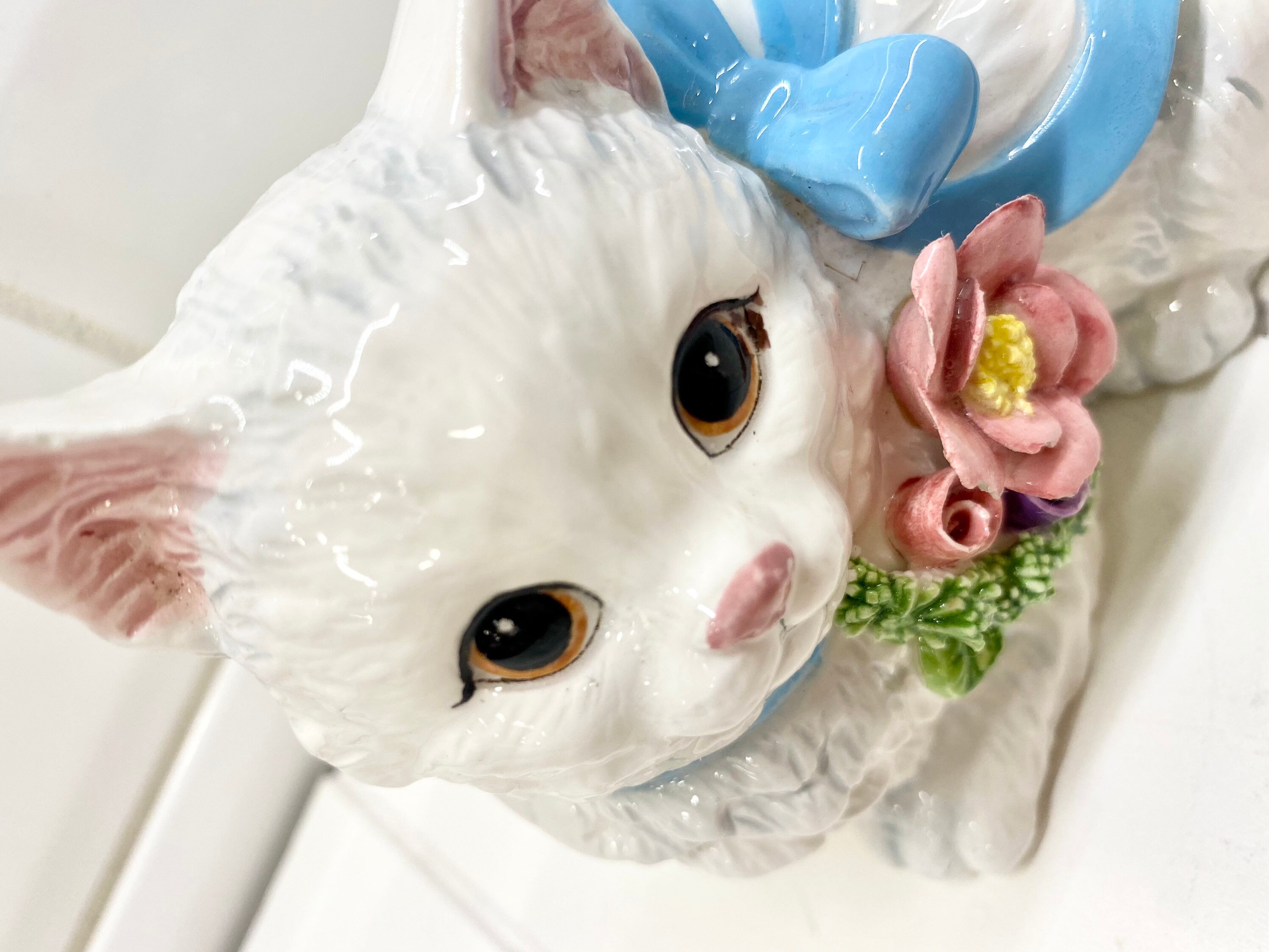Vintage Lefton Ceramic Cat Kitschy Cat Decor Vintage Cat | Etsy