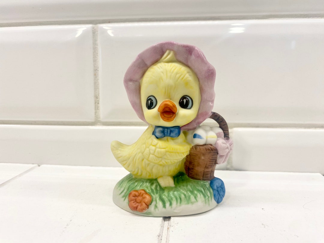 Vintage Frankel Yellow Easter Chick Figurine, Vintage Easter Decor ...