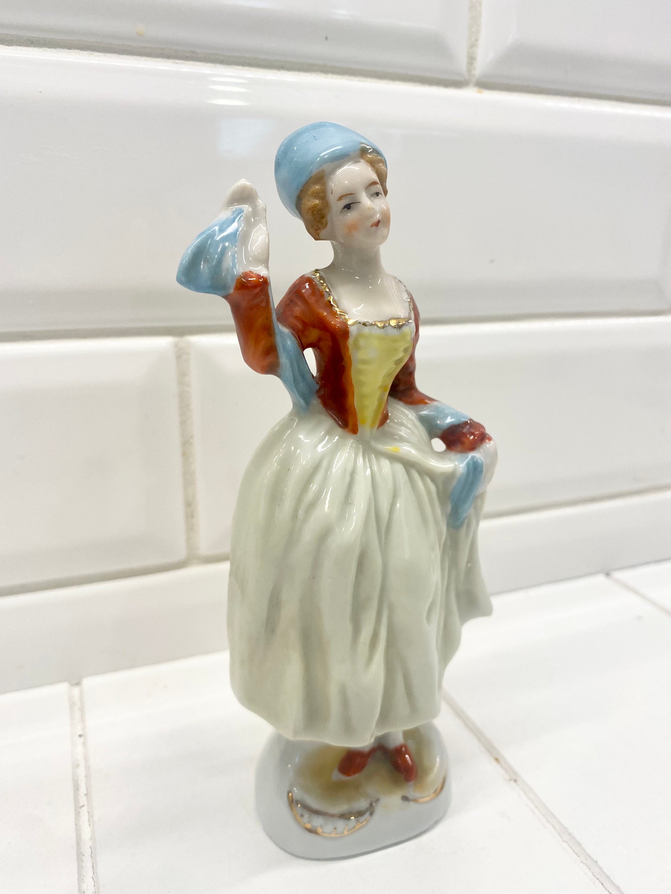 Vintage Made in Japan Ceramic Victorian Lady Figurine Vintage - Etsy