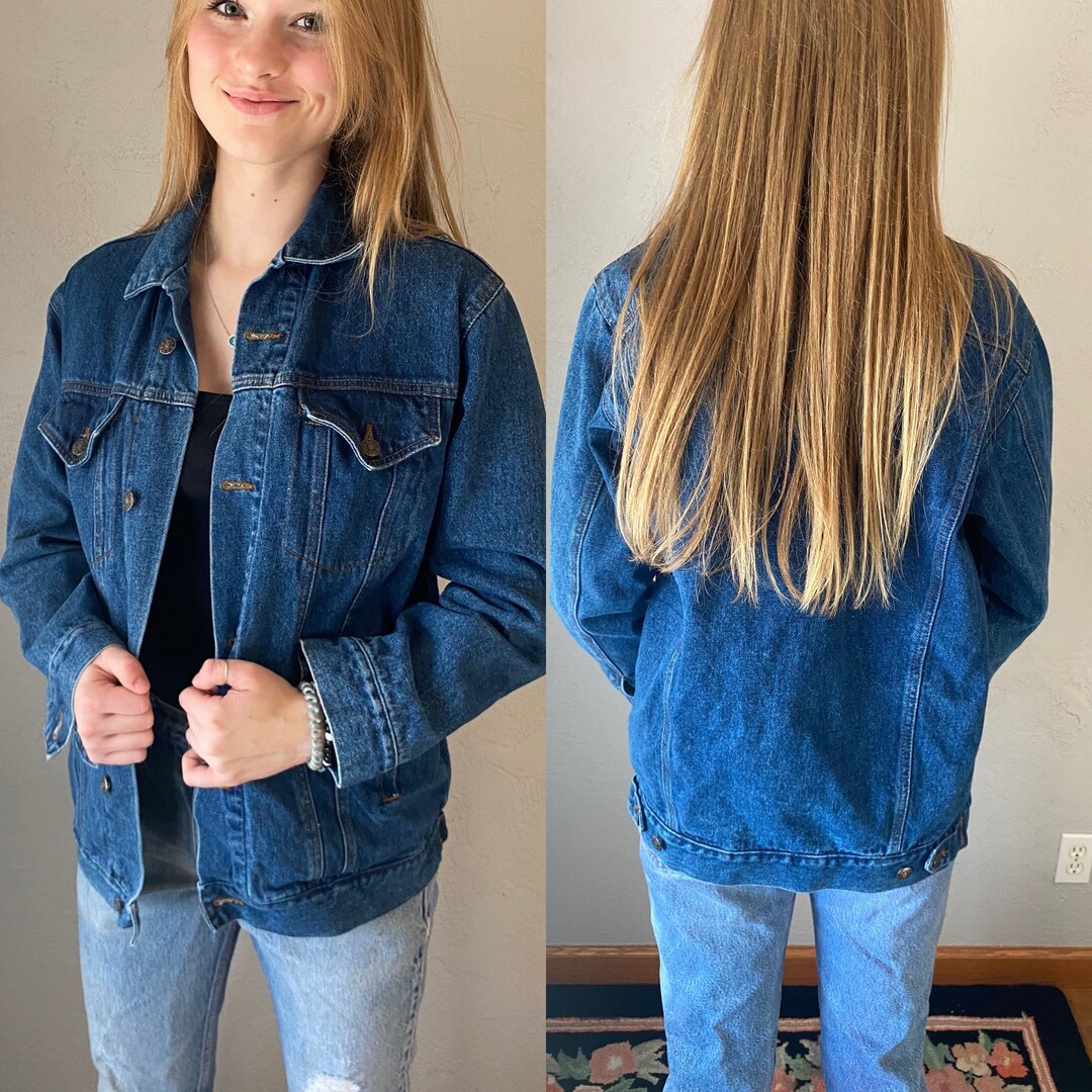 Vintage Jean Jacket With Flannel Lining, Vintage Denim Jacket, Vintage ...