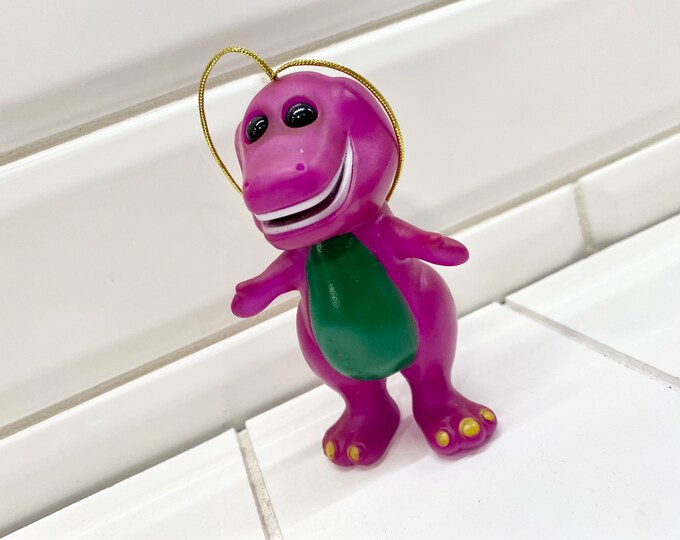 Vintage Barney and Friends PVC Plastic Ornament, Vintage Barney ...