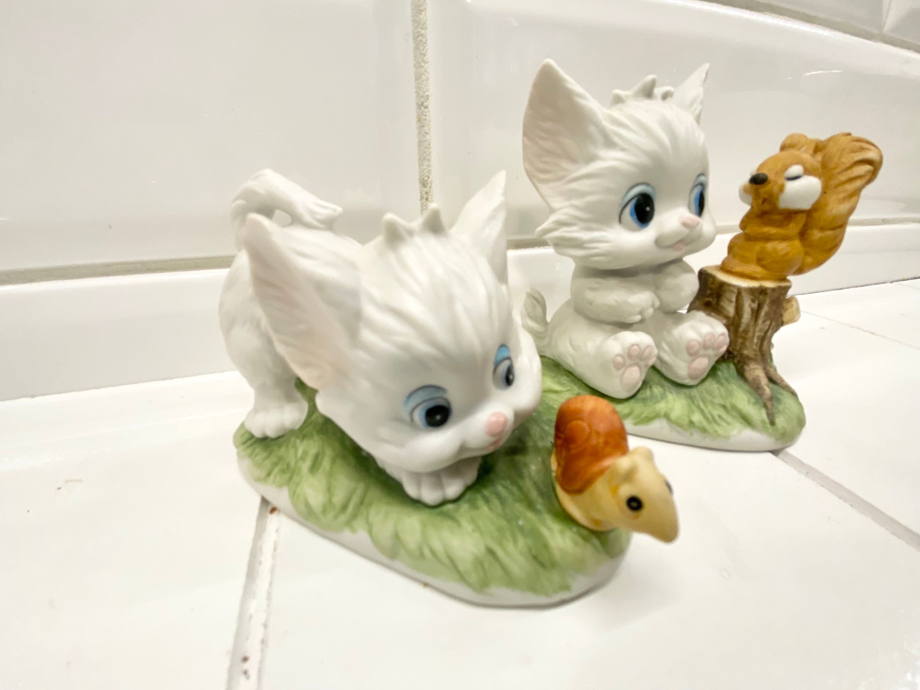Vintage Lefton Ceramic Cat Figurines, Hand-painted Kitschy Decor - Etsy