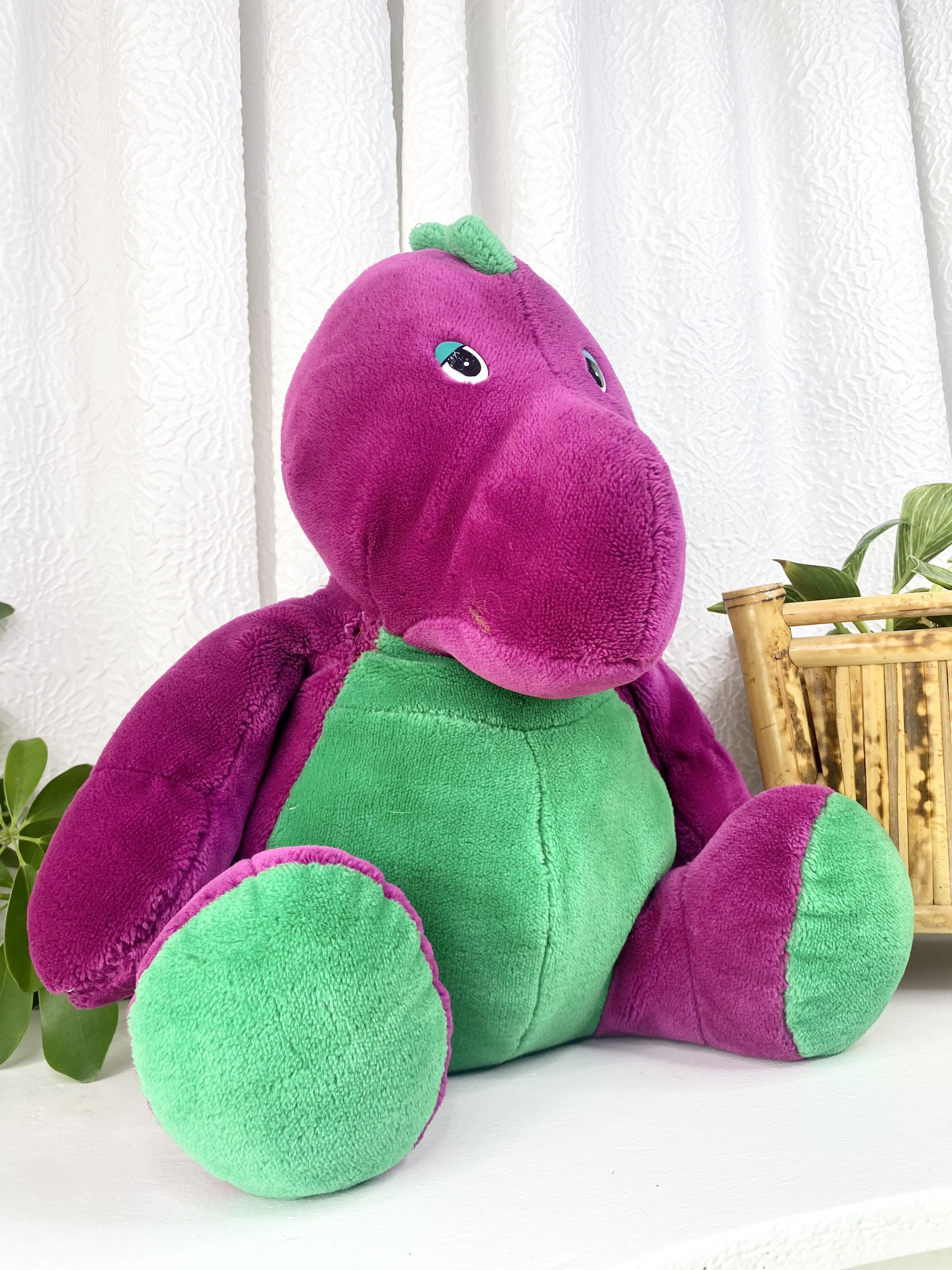 Vintage 1988 Barney and Friends Large Huggable Stuffed Animal - Etsy