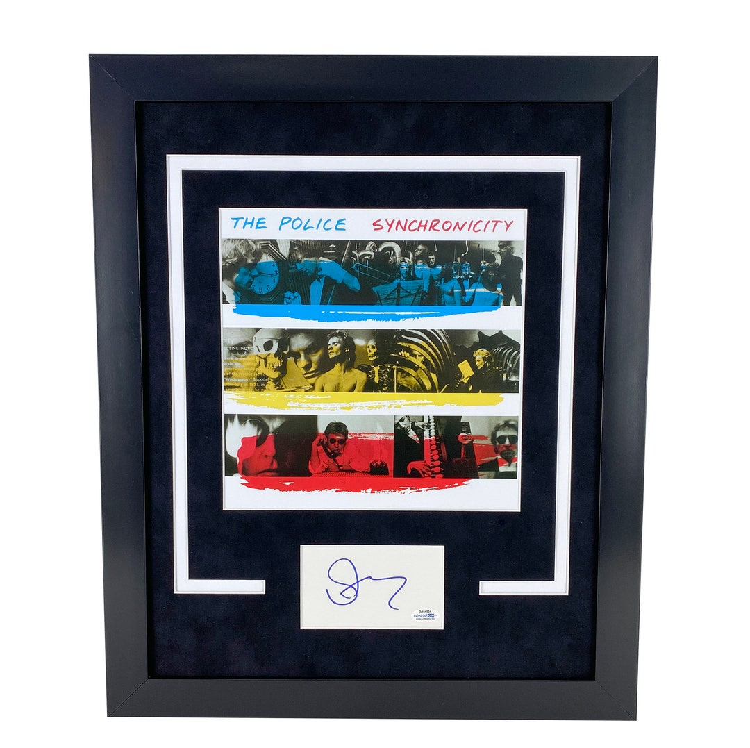 The Police Sting Autograph Signed 16x20 Framed Photo Display ...