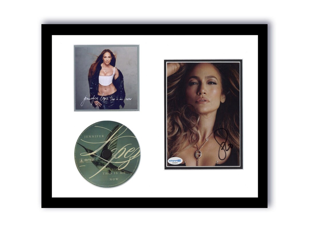 Jennifer Lopez Jlo Autographed Signed 11x14 Framed CD Photo Display ...