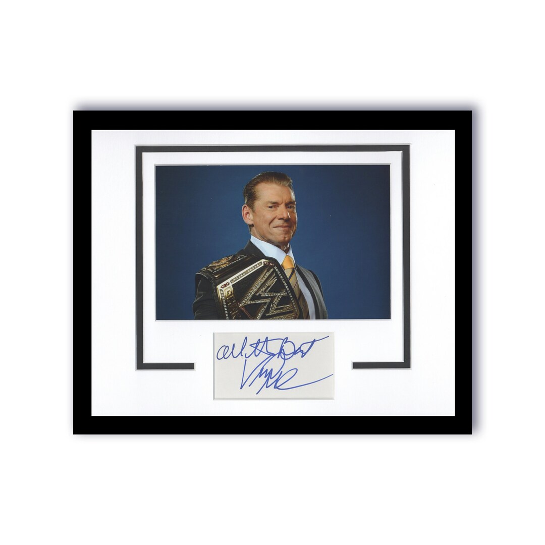 WWE Vince Mcmahon Autographed Signed 11x14 Photo Display WWF Wrestling ...
