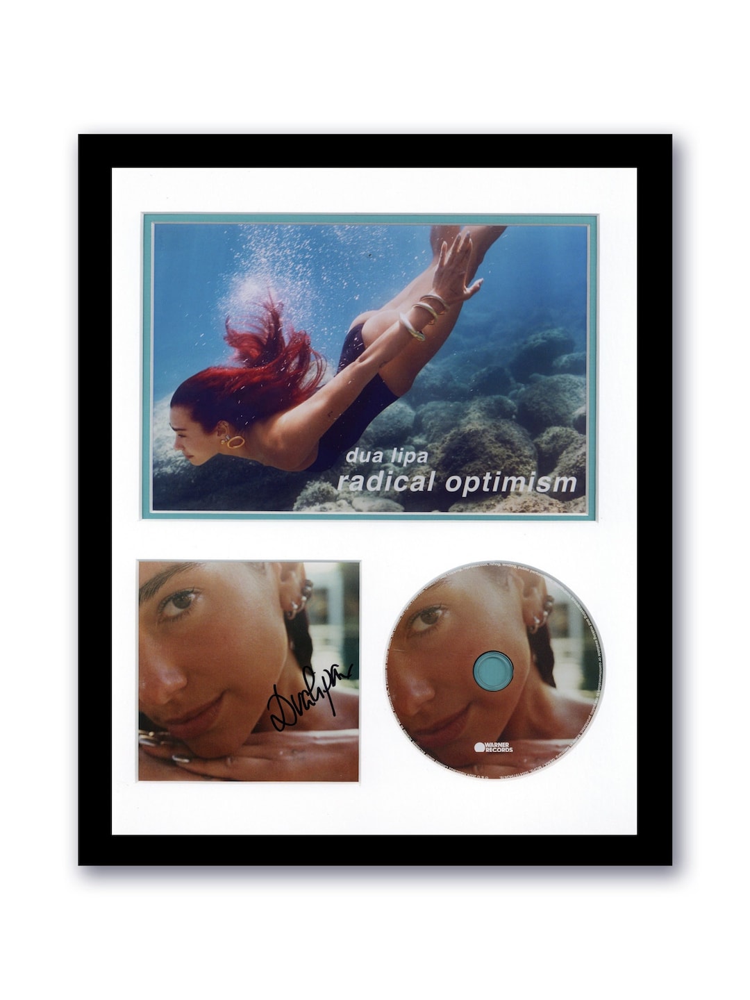 Dua Lipa Radical Optimism Autograph Signed 11x14 Framed CD Photo ...
