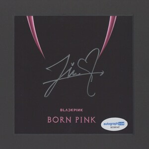 Blackpink Jisoo Autographed Signed 11x14 Framed CD Photo Pink Venom ...