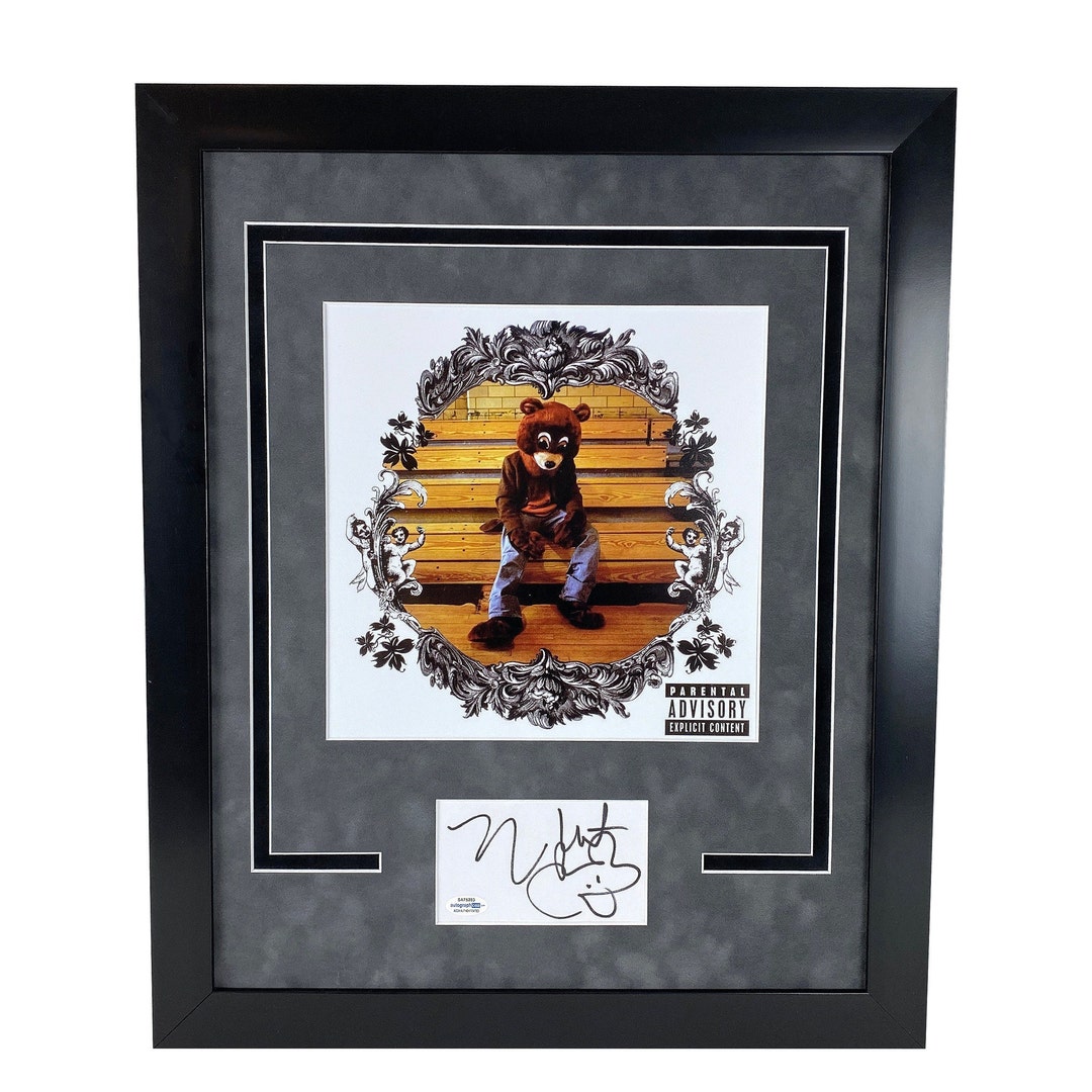 Kanye West College Dropout Sketch Autographed Signed 16x20 Framed Photo ...
