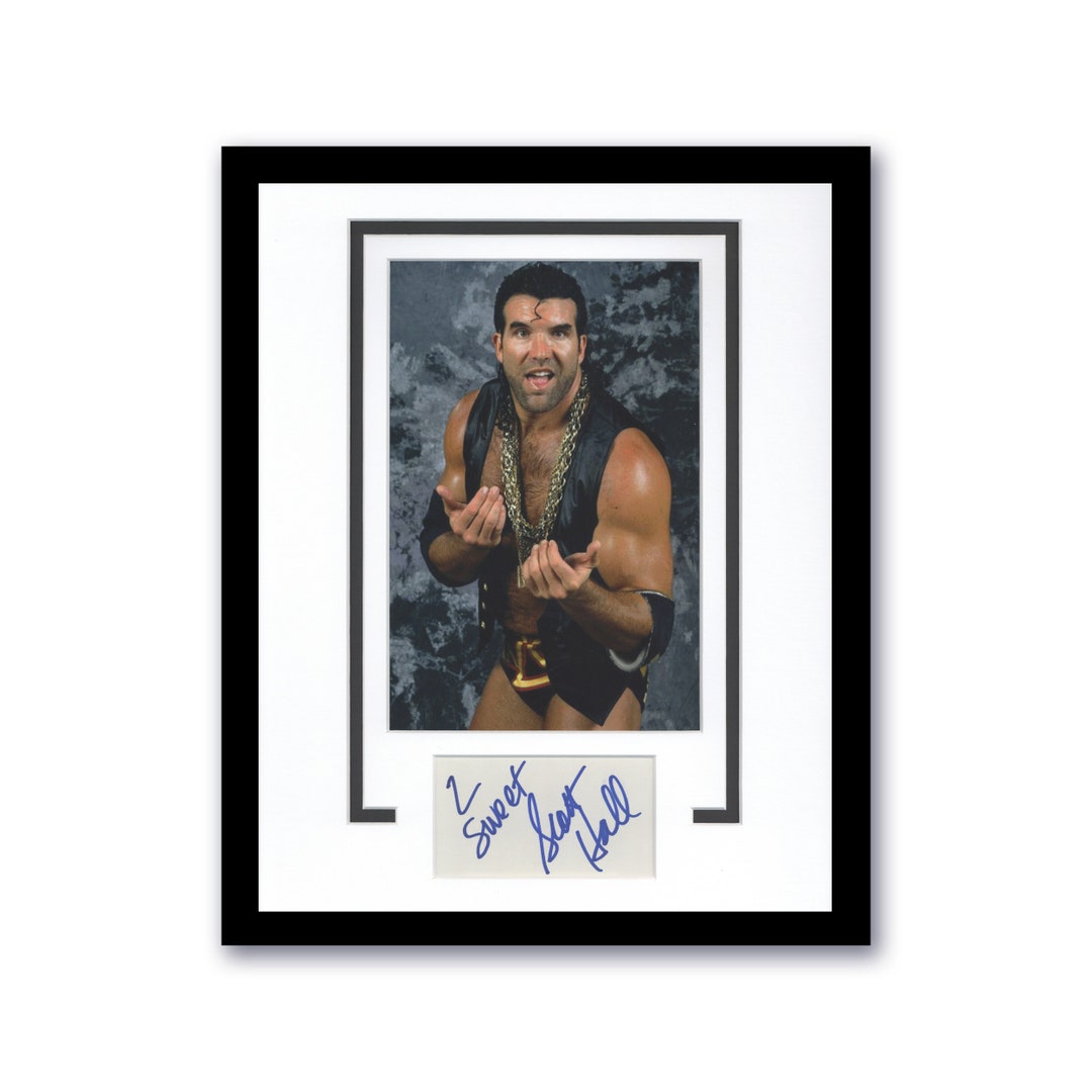 WWE Scott Hall Autographed Signed 11x14 Photo Display Razor - Etsy