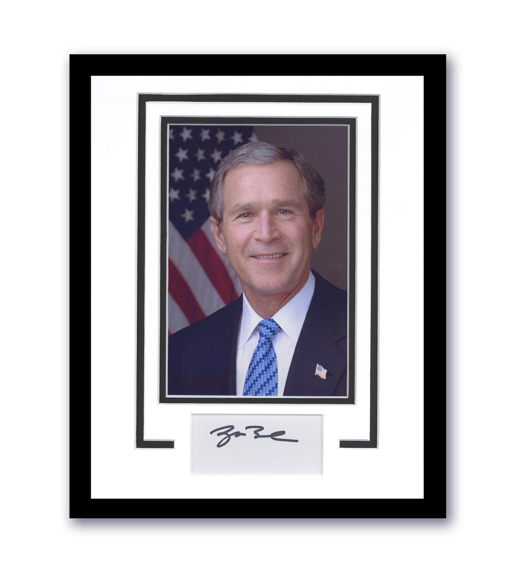 President George W. Bush Autograph Signed 11x14 Framed Photo Display ...