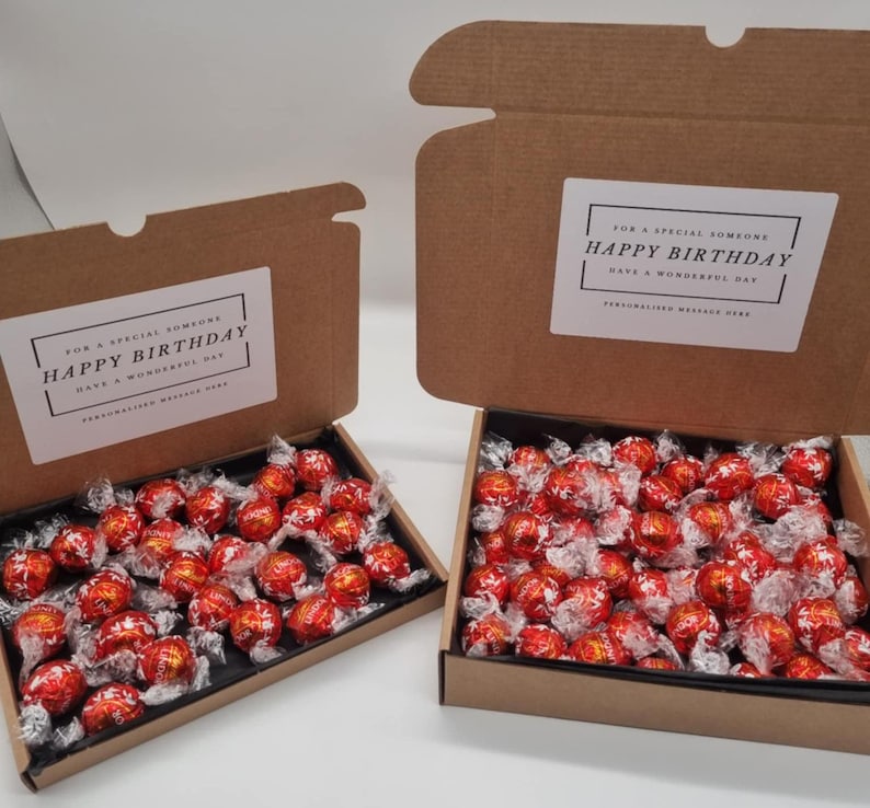 Personalised Lindt Chocolate Balls | Lindor | Lindt Birthday Box ...