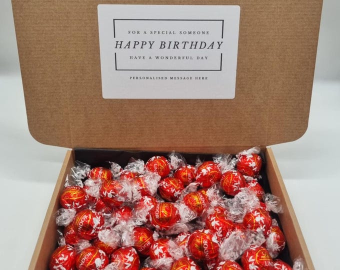 Personalised Lindt Chocolate Balls | Lindor | Lindt Birthday Box ...