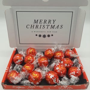 Personalised Lindt Chocolate Balls Lindor Lindt Birthday Box Chocolate ...