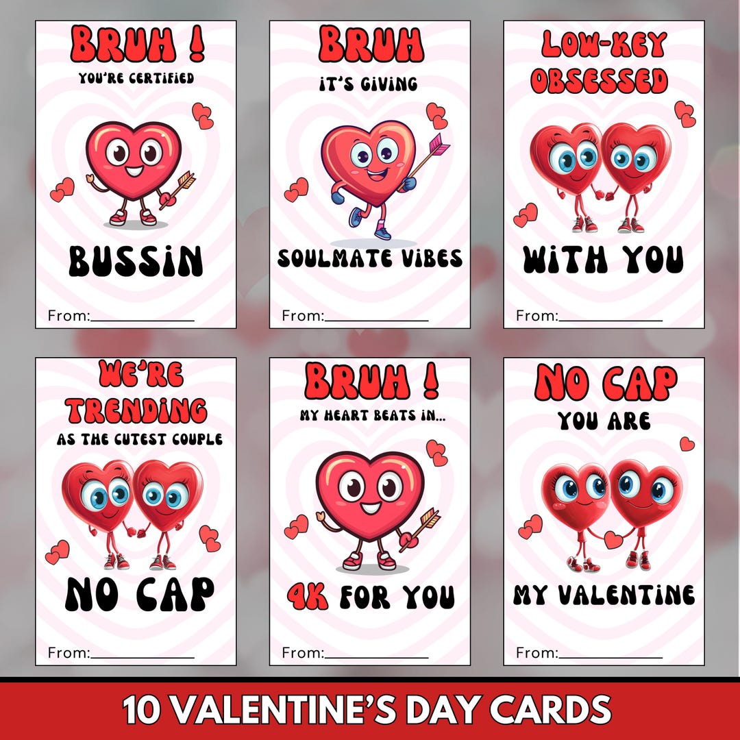 Slang Kids Valentine's Day Cards, Funny Printable Valentine Card ...