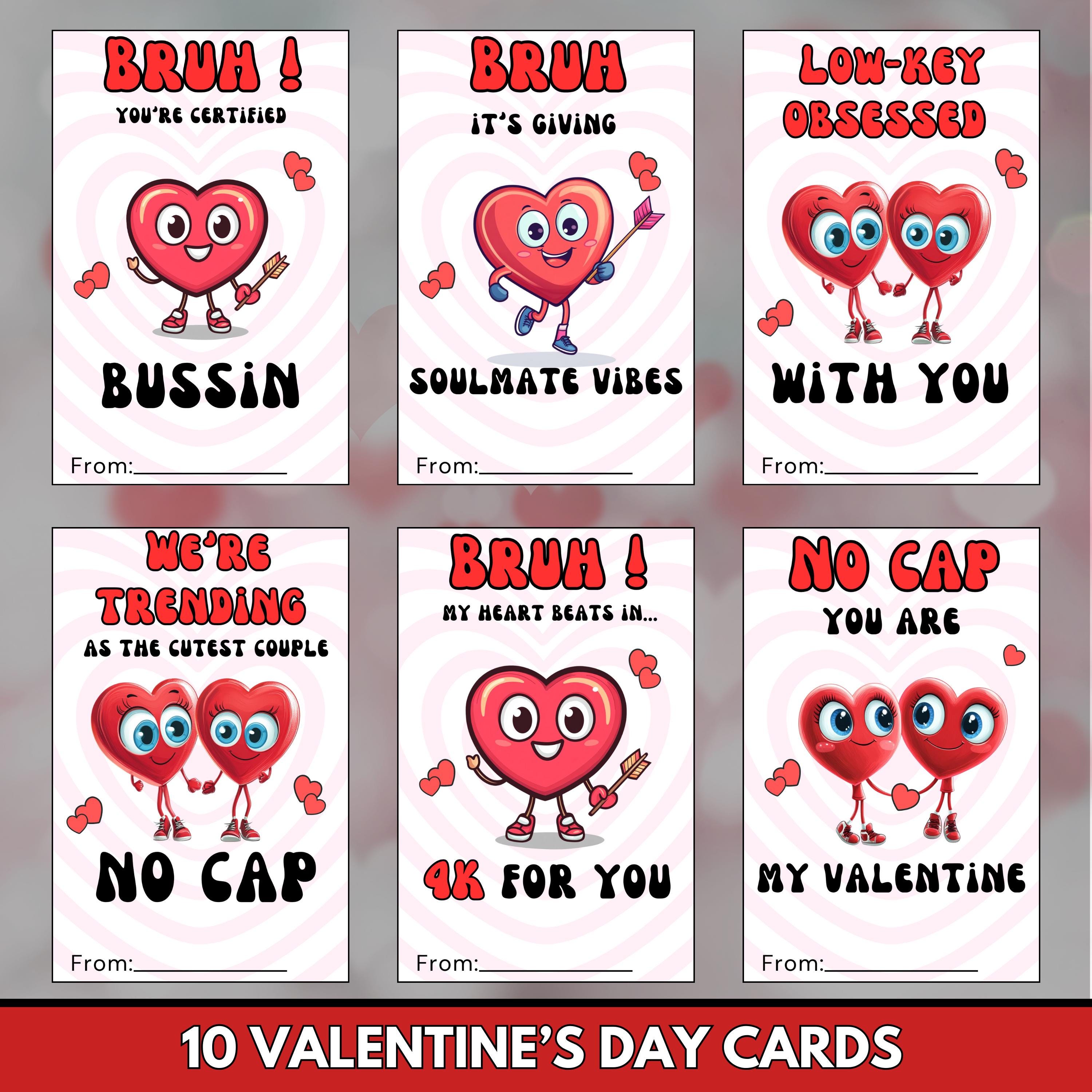 Slang Kids Valentine's Day Cards, Funny Printable Valentine Card ...