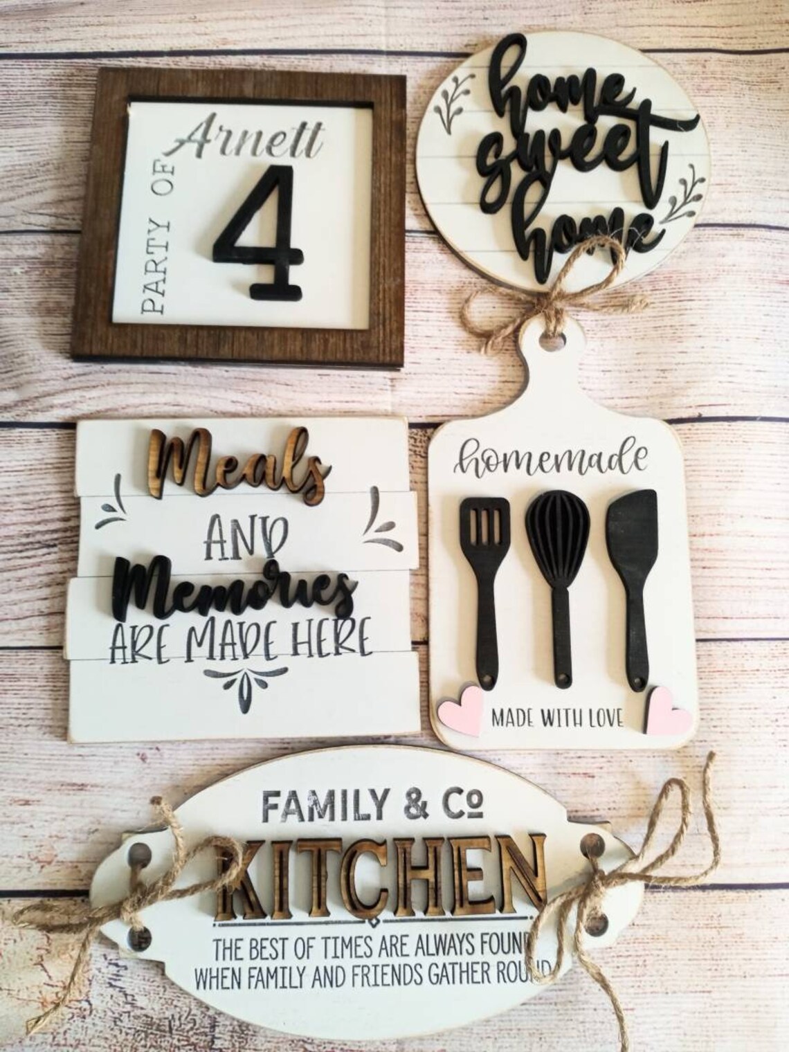 Kitchen Tier Tray Sign... Kitchen Signs...3d Mini Signs for - Etsy