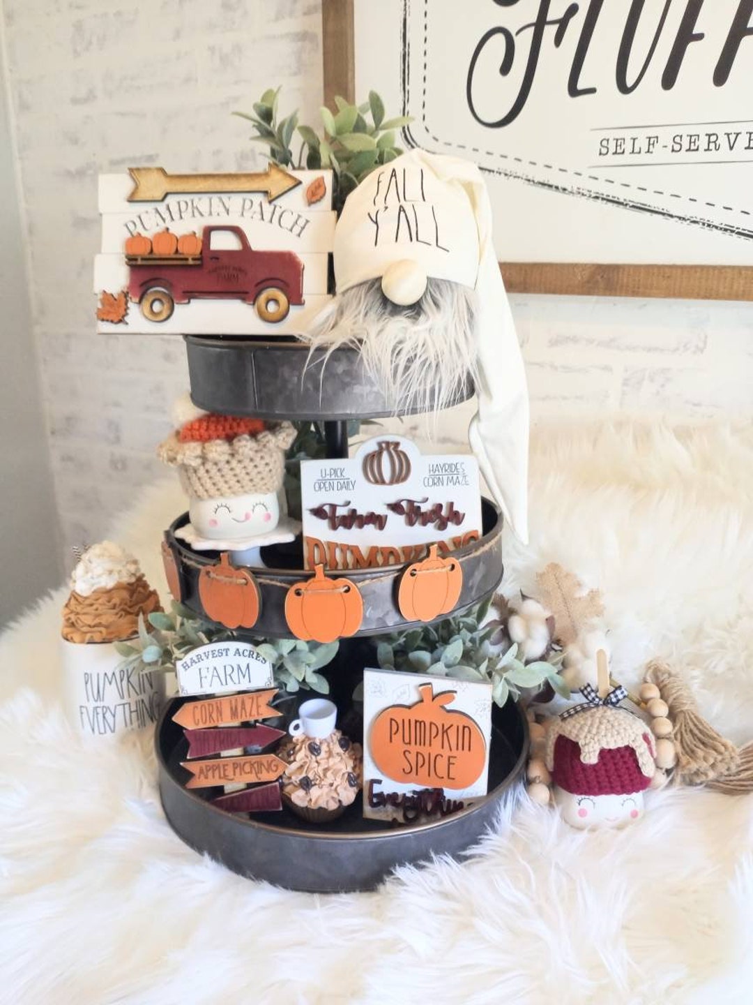 Fall Tier Tray Decor.. Fall Mini Signs.. Fall Signs for Tier Tray ...
