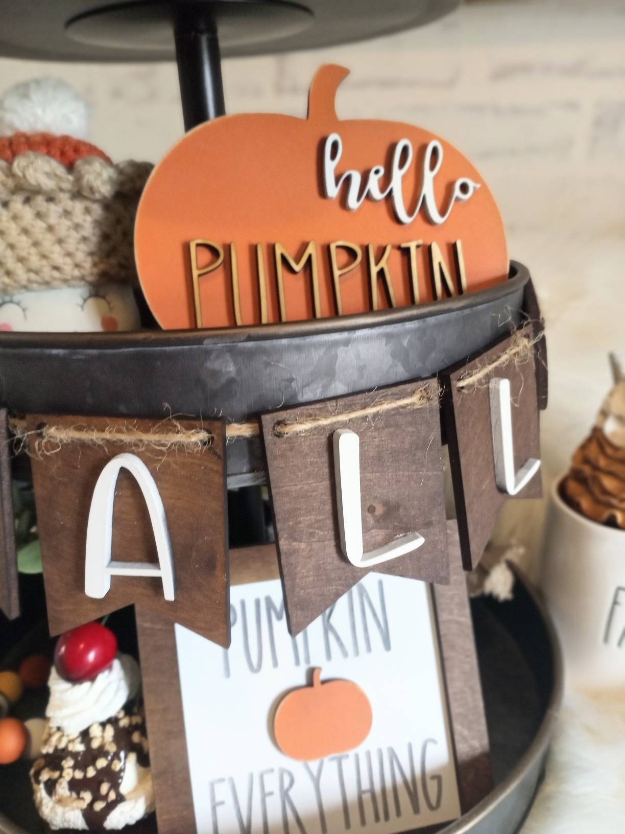 Fall Tier Tray Decor. Thanksgiving Tier Tray Decor..pumpkin.. - Etsy