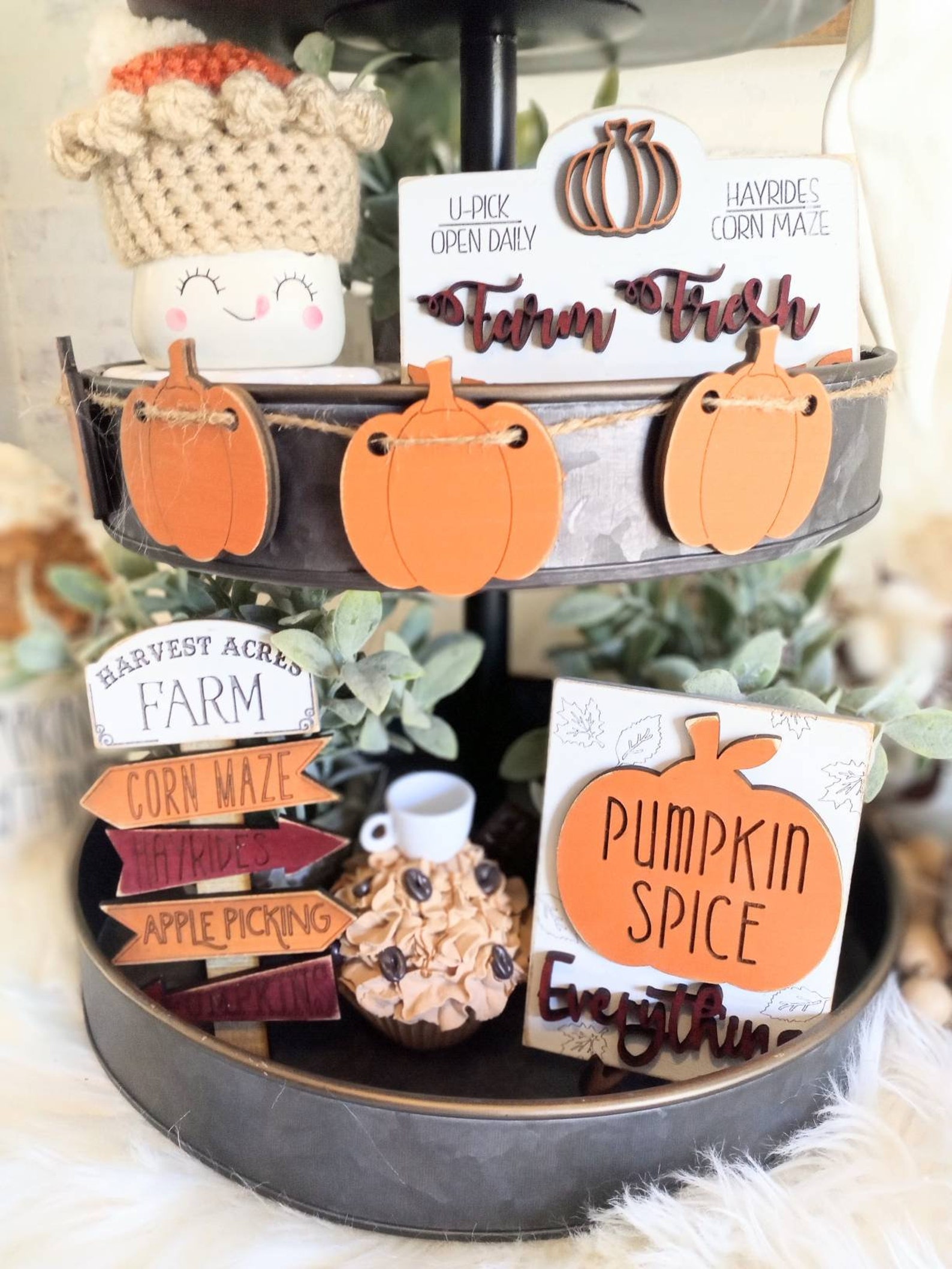Fall Tier Tray Decor.. Fall Mini Signs.. Fall Signs for Tier Tray ...