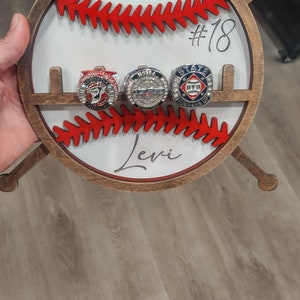 Baseball Ring Holder.baseball Gifts. Baseball Championship Ring Holder ...