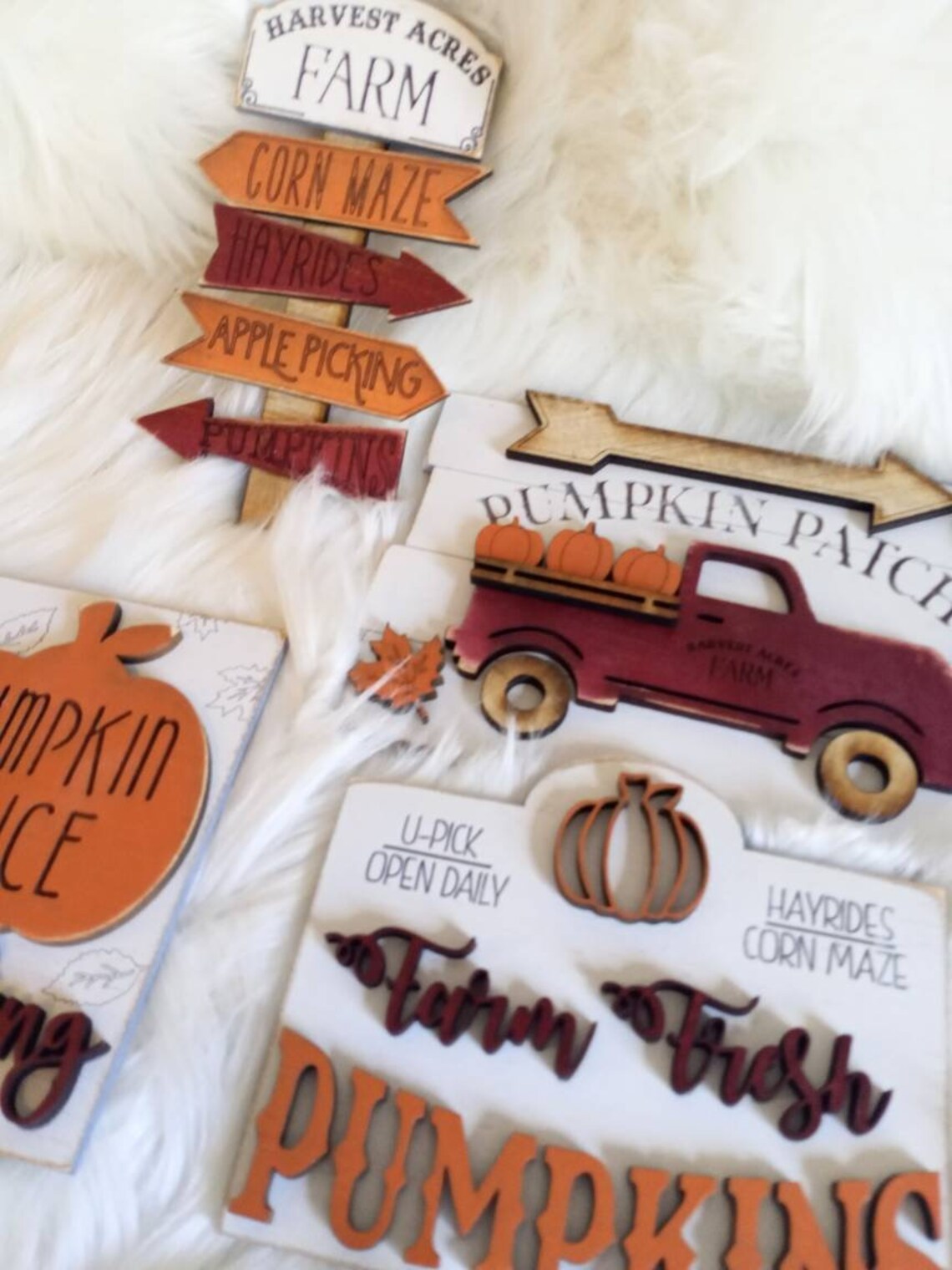 Fall Tier Tray Decor.. Fall Mini Signs.. Fall Signs for Tier Tray ...