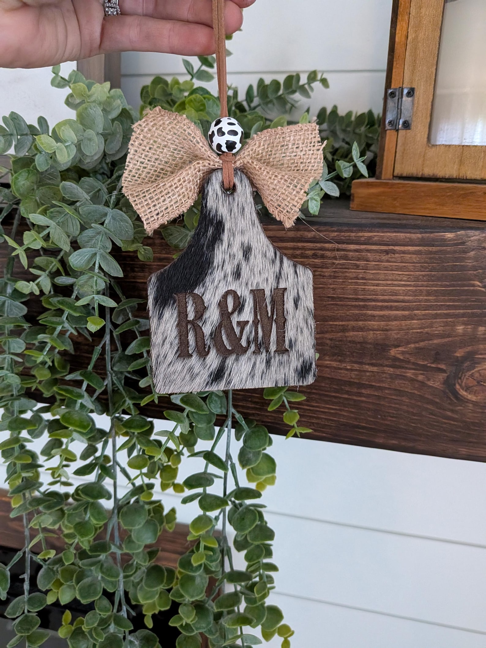 Cowhide Car Charm, Authentic Cowhide,cowhide Ornament,car Charm ...
