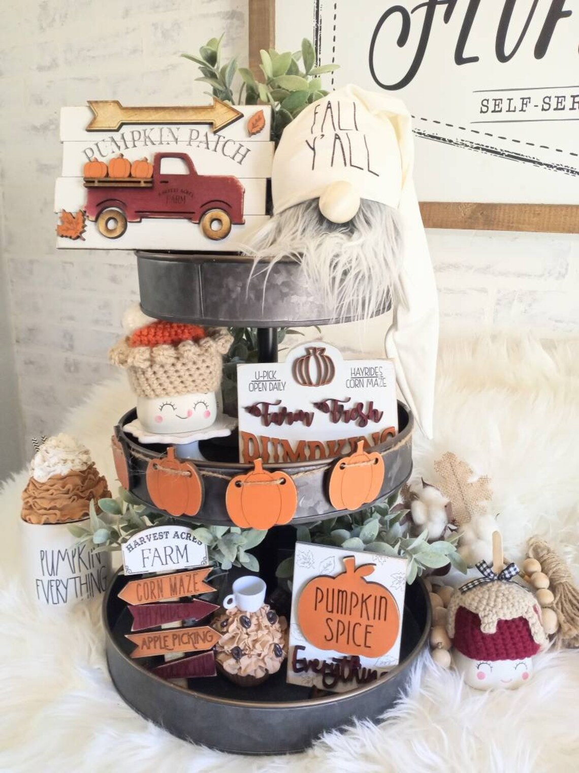 Fall Tier Tray Decor.. Fall Mini Signs.. Fall Signs for Tier Tray ...