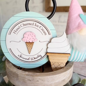 Ice Cream Tier Tray Decor I Scream You Scream We All Scream for Ice ...