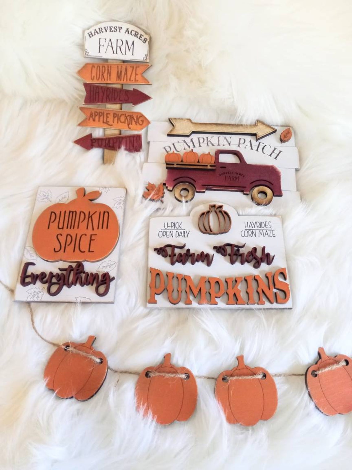 Fall Tier Tray Decor.. Fall Mini Signs.. Fall Signs for Tier Tray ...