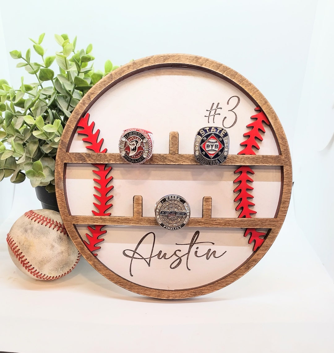 Baseball Ring Holder.baseball Gifts. Baseball Championship Ring Holder ...