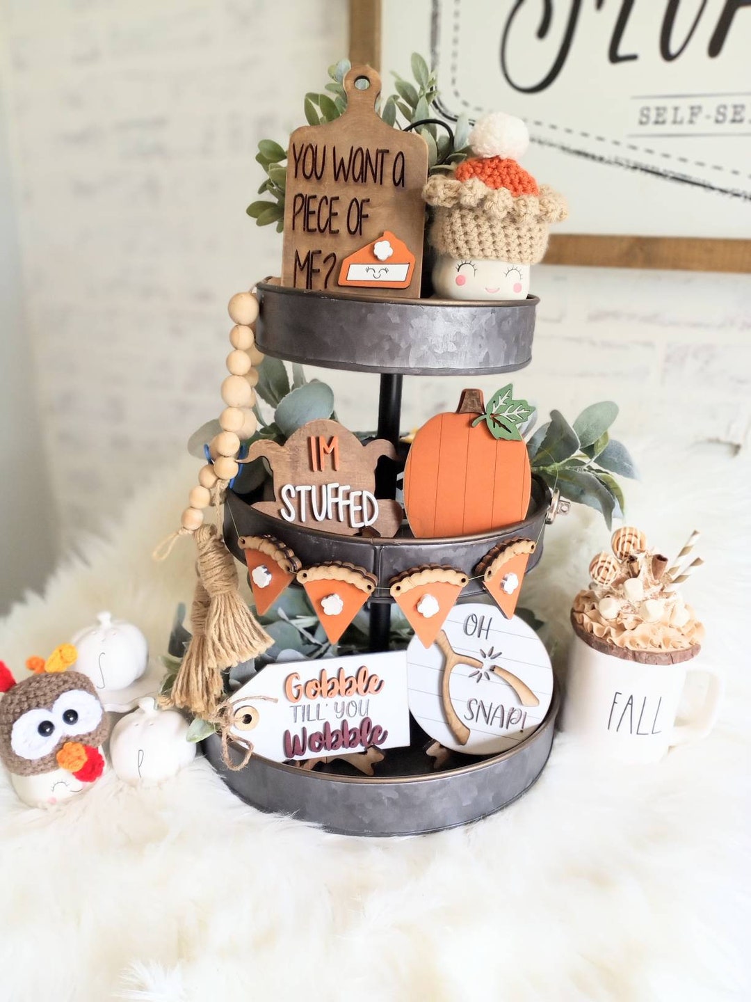 Fall Tier Tray. Pumpkin Tier Tray. Thanksgiving Tier Tray. Pumpkin Pie ...